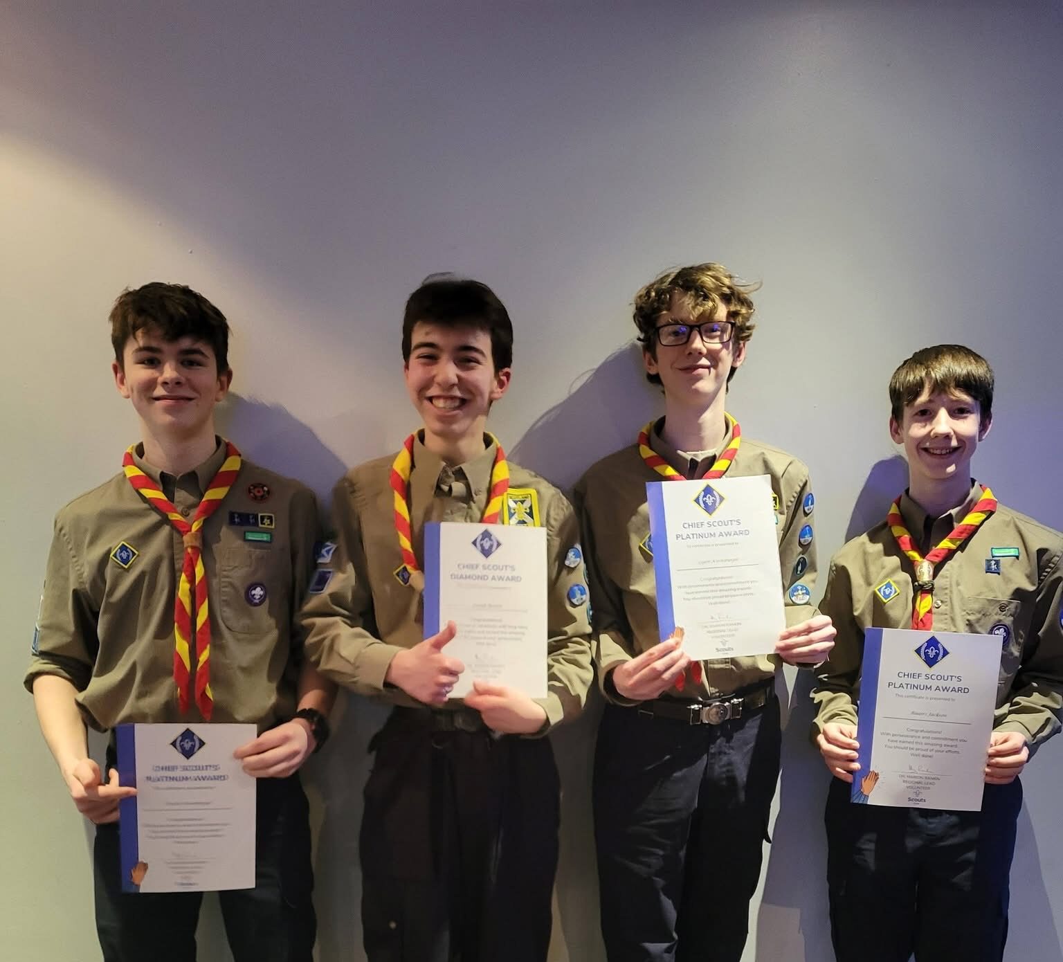 Explorers Celebrate Gold and Platinum Awards at Clyde Scout Awards ...